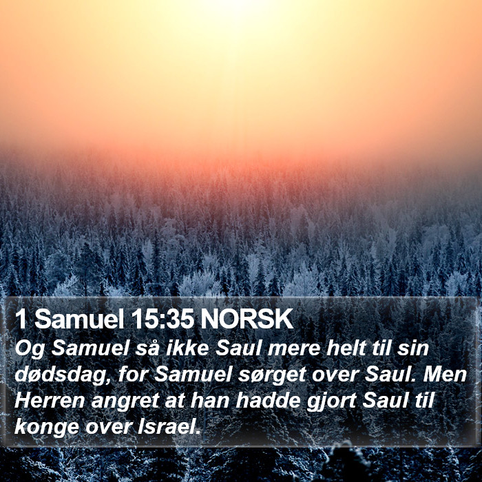 1 Samuel 15 Bible Images - 1 Samuel Chapter 15 NORSK Bible Verse Pictures
