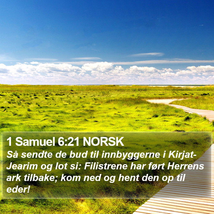1 Samuel 6 Bible Images - 1 Samuel Chapter 6 NORSK Bible Verse Pictures