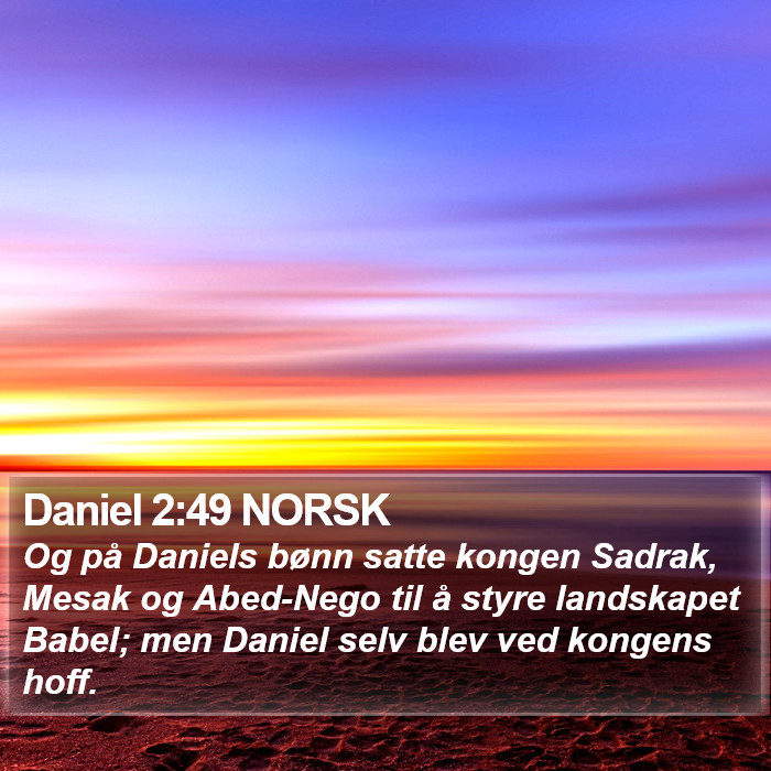 Daniel 2 Bible Images - Daniel Chapter 2 NORSK Bible Verse Pictures