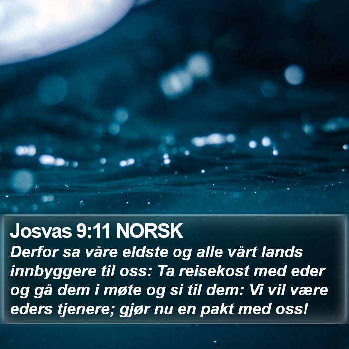 Josvas 9:11 NORSK - Derfor sa våre eldste og alle vårt lands