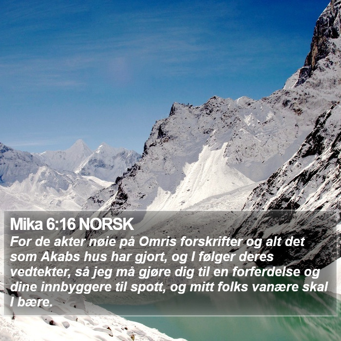 Mika 6 Bible Images - Mika Chapter 6 NORSK Bible Verse Pictures