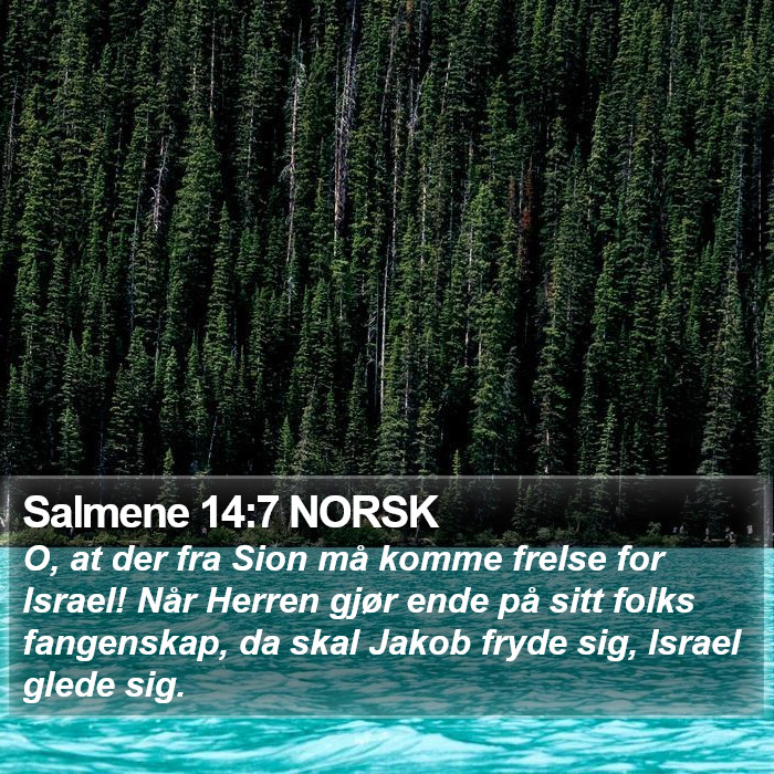 Salmene 14 Bible Images - Salmene Chapter 14 NORSK Bible Verse Pictures
